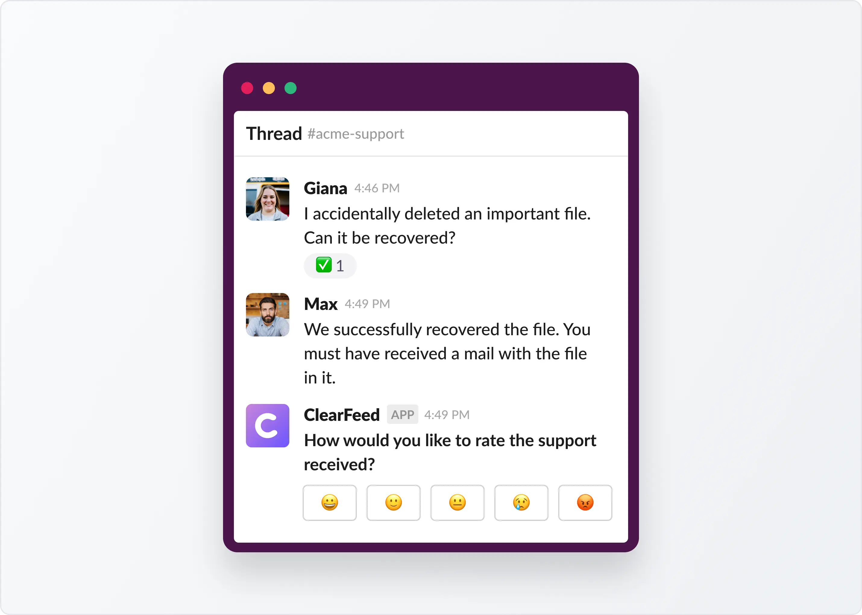 How ClearFeed Helps Maximize Customer Satisfaction with Slack-Native CSAT Survey